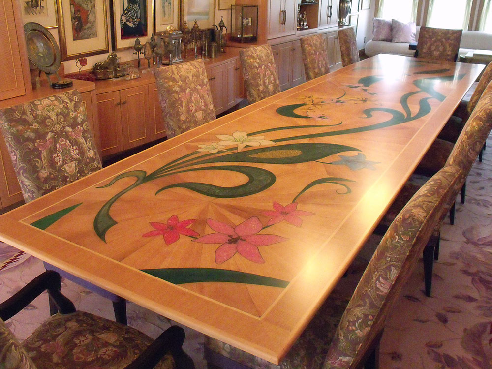 Lighthouse Arts: Functional Art | Table Tops | Inlaid Furniture | Marquetry
