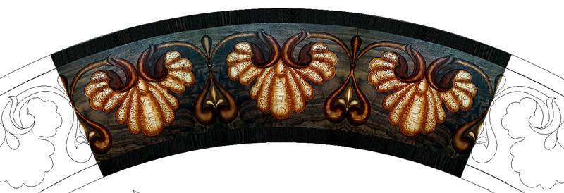 Tahari Custom Inlaid Wood Flooring Design