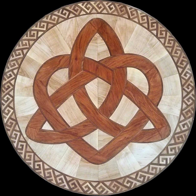 Celtic Heart wood flooring inlay design