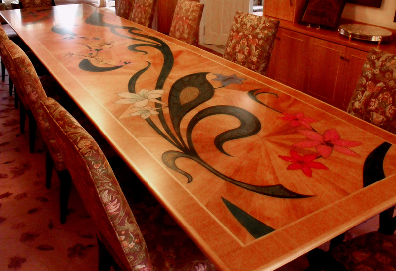Lighthouse Arts: Functional Art | Table Tops | Inlaid Furniture | Marquetry