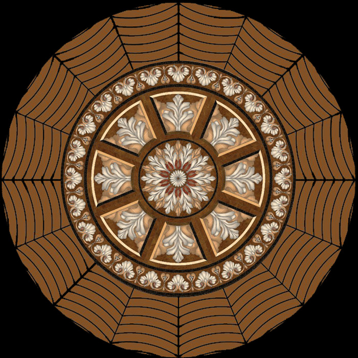 Tahari Custom Inlaid Wood Flooring Design