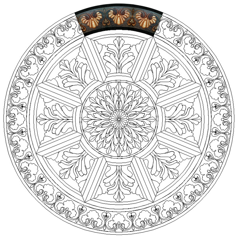 Tahari Custom Inlaid Wood Flooring Design